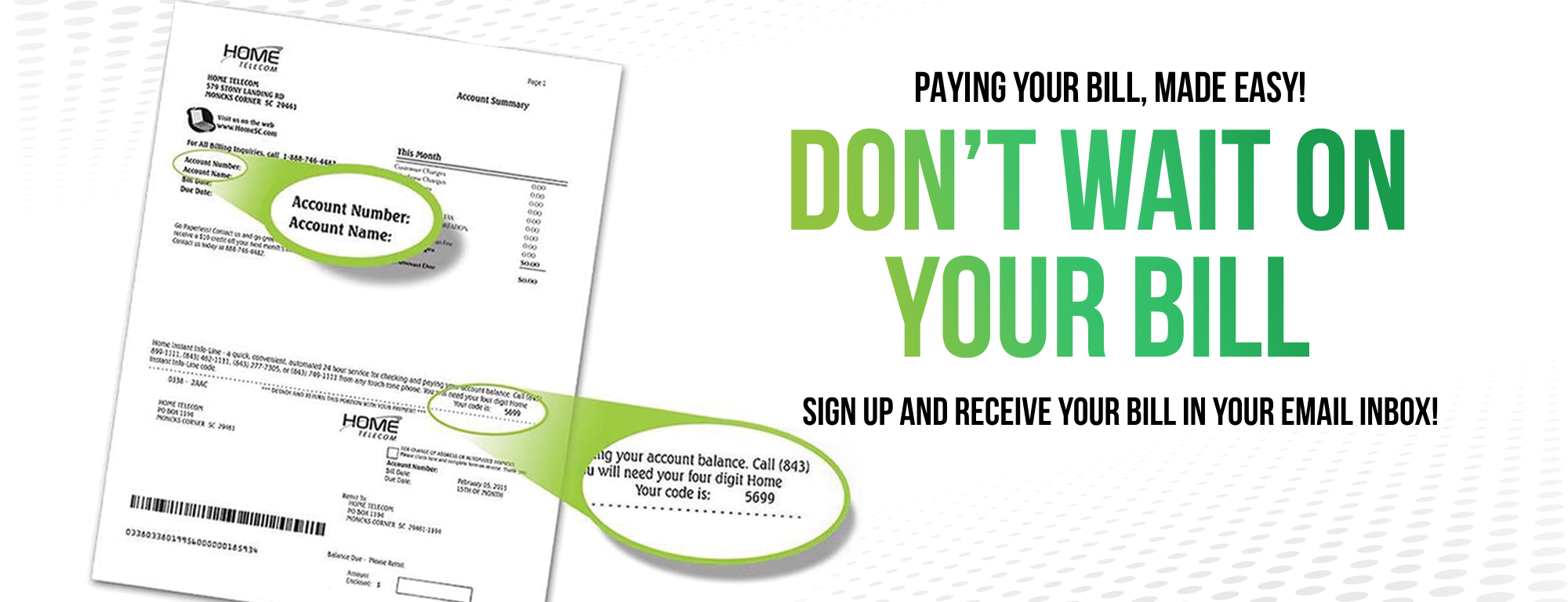 Home Telecom Online E-Billing Service